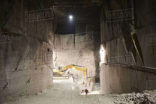 Inside a marble quarry - Royalty-free Stock Photo | Dissolve