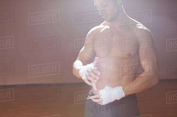 Kick boxer - Stock Photo - Dissolve