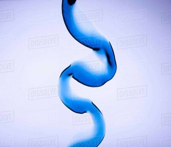 Close up of blue water stream - Stock Photo - Dissolve