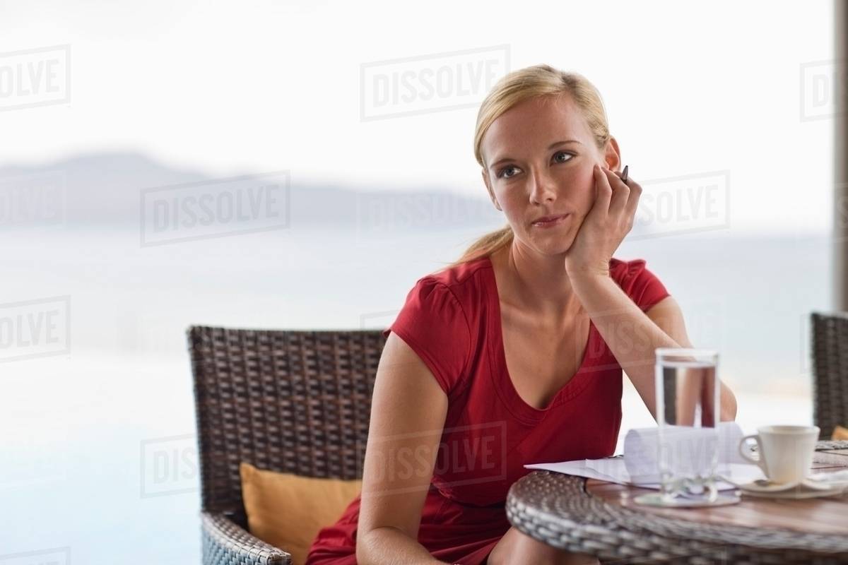 Woman considering - Stock Photo - Dissolve
