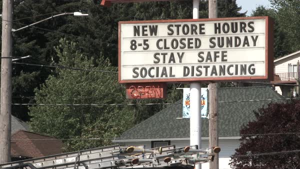 Store posts new store hours as states open back up for business during ...