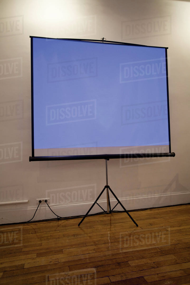 Blank projection screen - Stock Photo - Dissolve