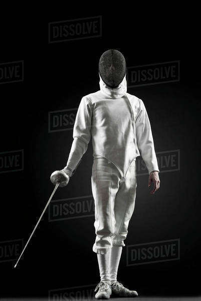 Fencer, portrait - Stock Photo - Dissolve