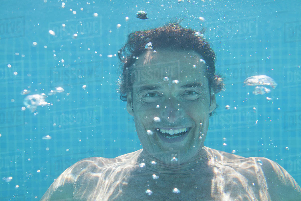 Man underwater, portrait - Royalty-free Stock Photo | Dissolve