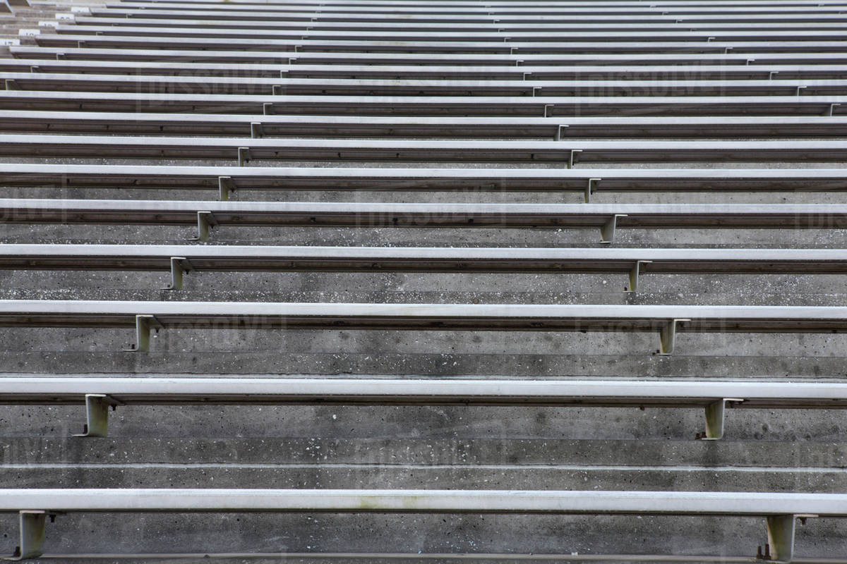 Empty stadium bleachers - Royalty-free Stock Photo | Dissolve