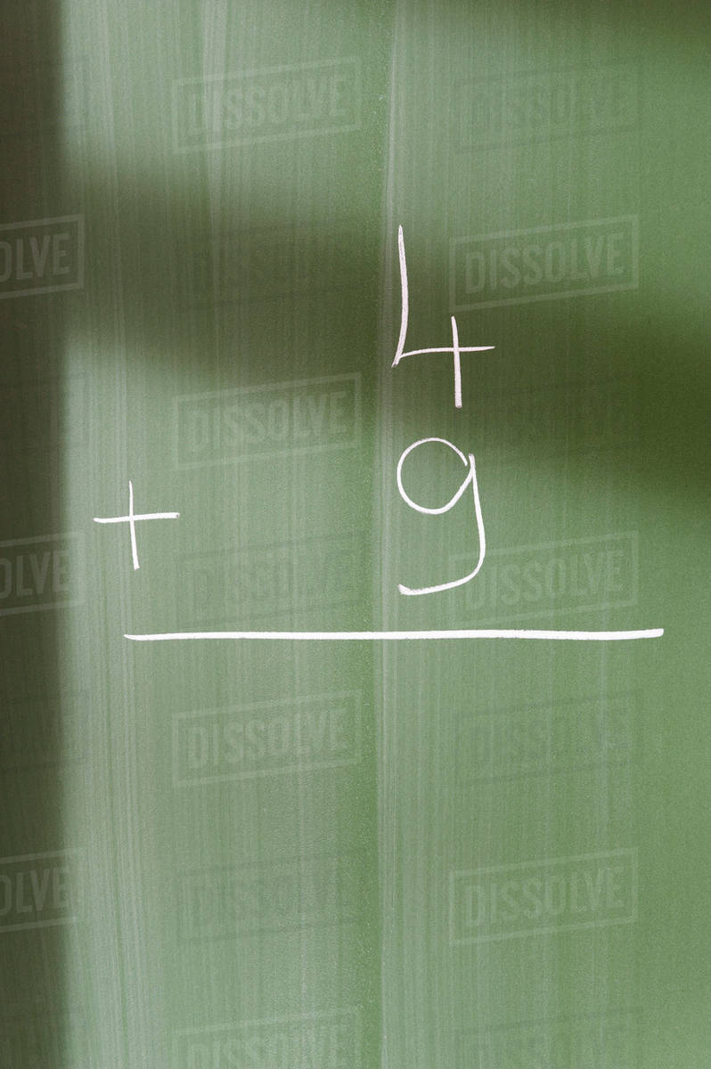 Math problem on blackboard - Royalty-free Stock Photo | Dissolve