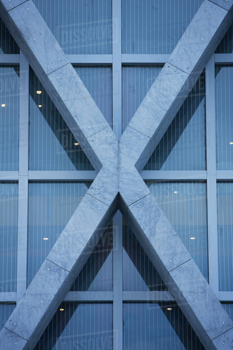 X-shaped architectural detail - Royalty-free Stock Photo | Dissolve