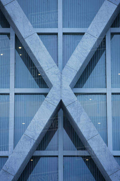 X-shaped architectural detail - Royalty-free Stock Photo | Dissolve