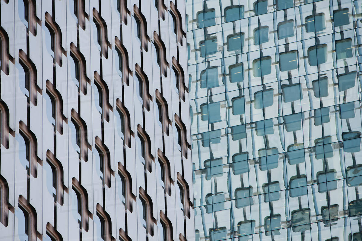 Modern building facade, full frame - Royalty-free Stock Photo | Dissolve