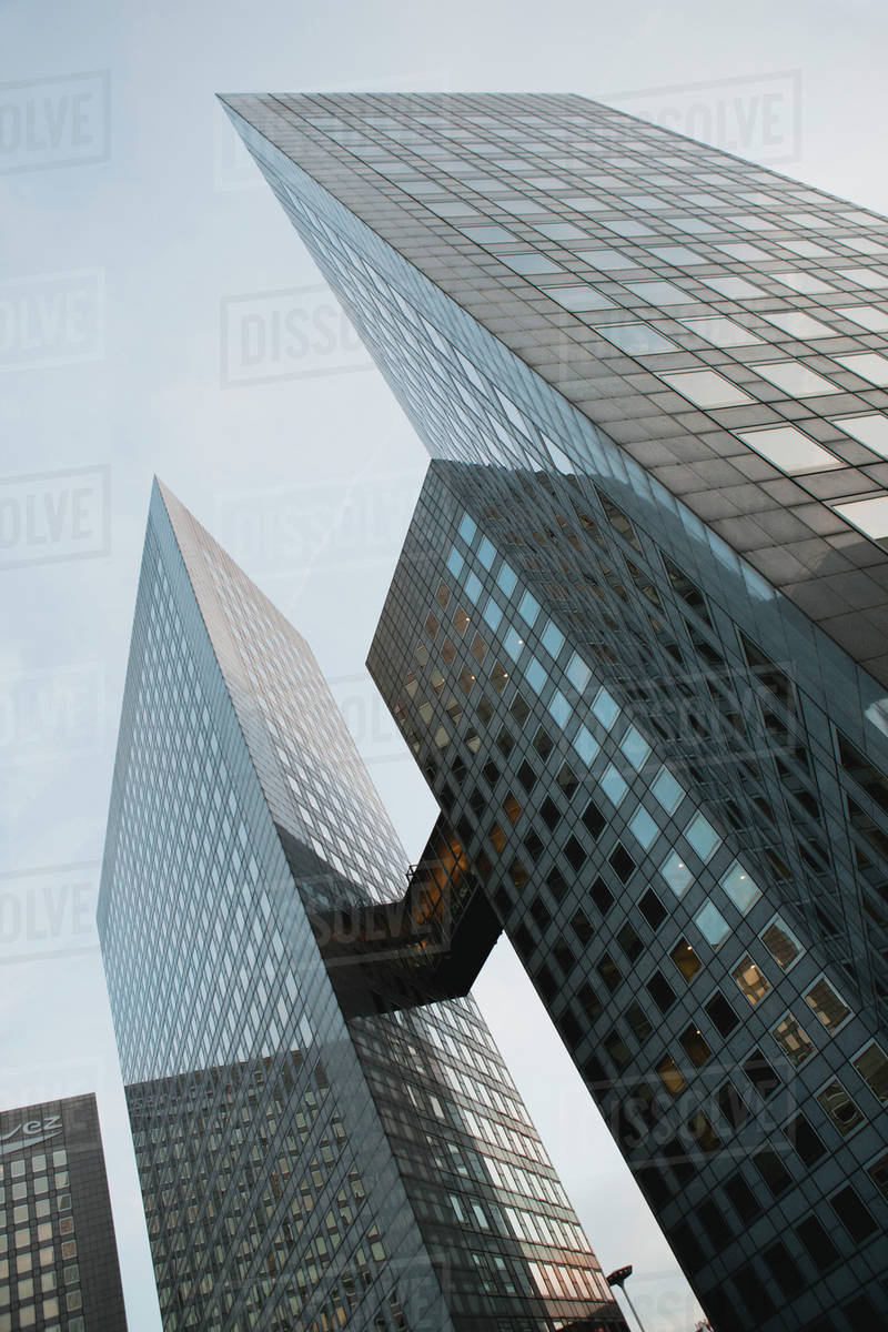 Modern skyscrapers, low angle view - Royalty-free Stock Photo | Dissolve