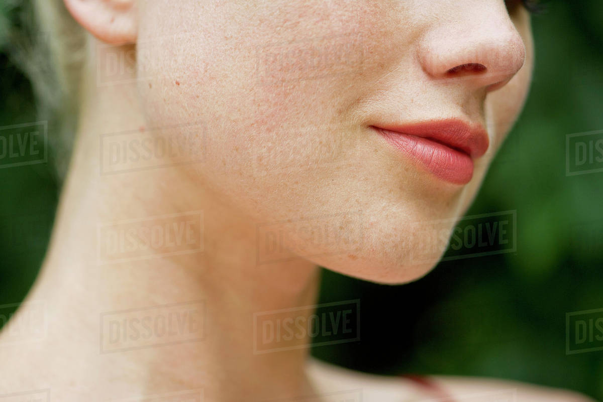 Face of young woman, cropped - Royalty-free Stock Photo | Dissolve