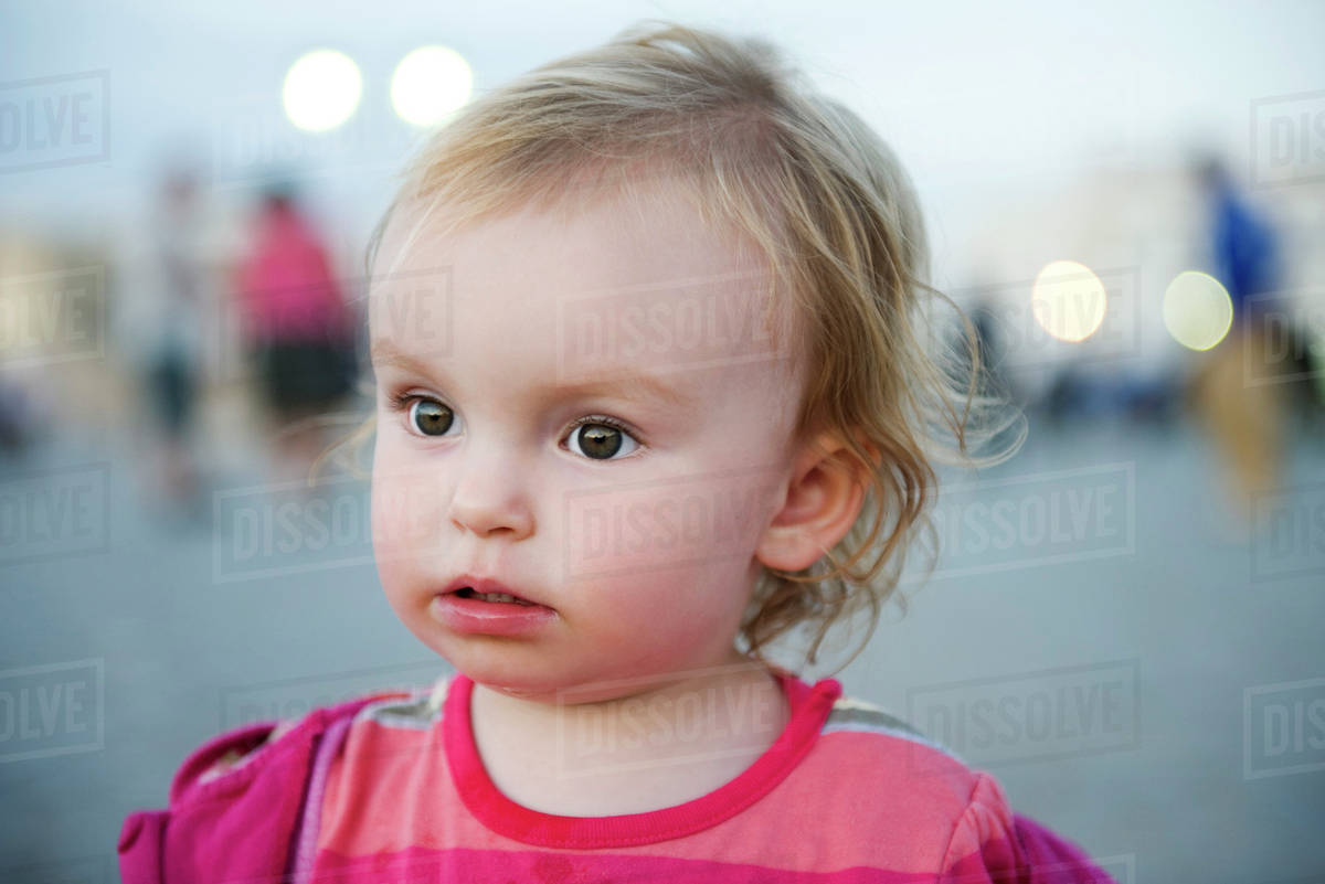 Baby girl, portrait - Stock Photo - Dissolve