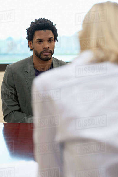 Professional man in job interview - Royalty-free Stock Photo | Dissolve