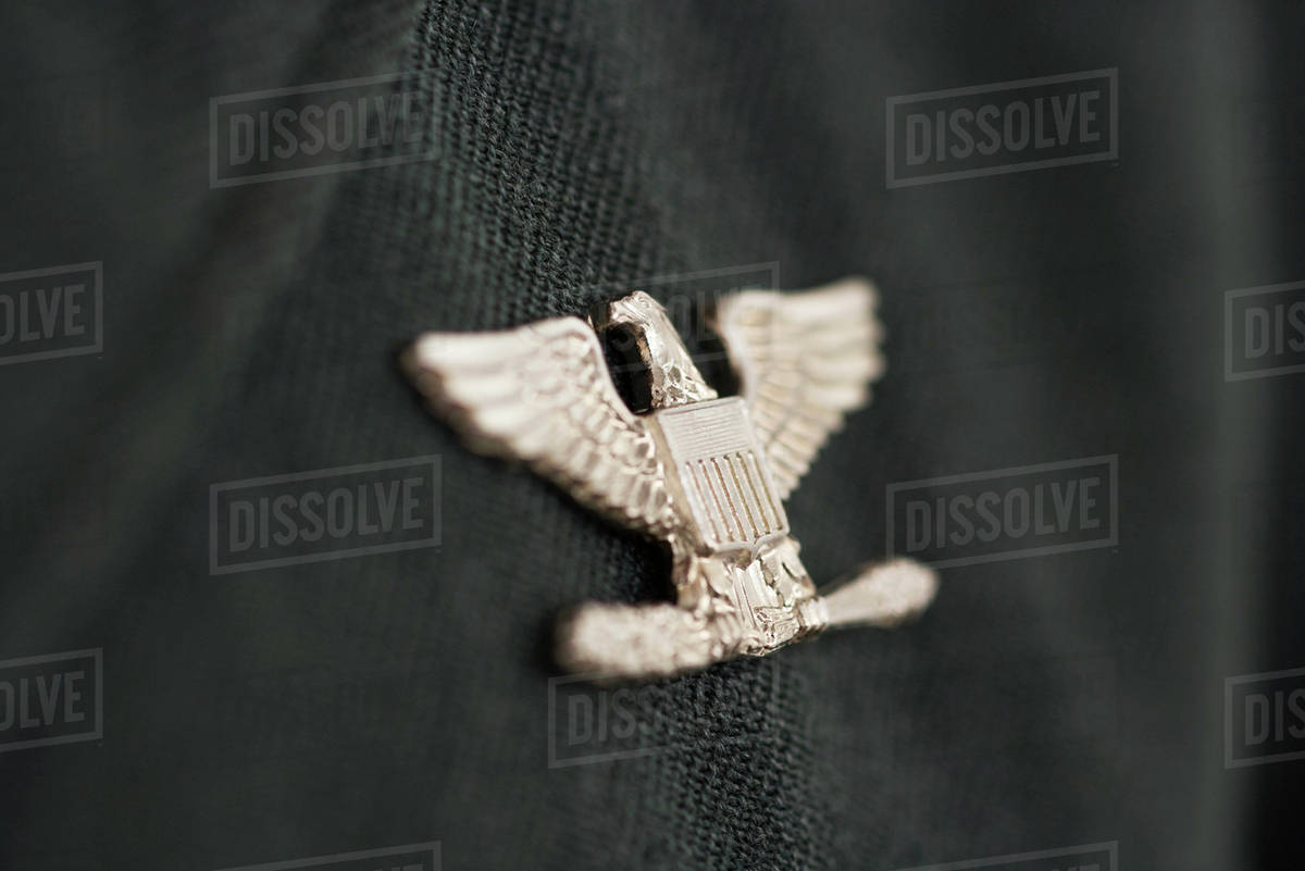 Colonel insignia, eagle military pin - Royalty-free Stock Photo | Dissolve