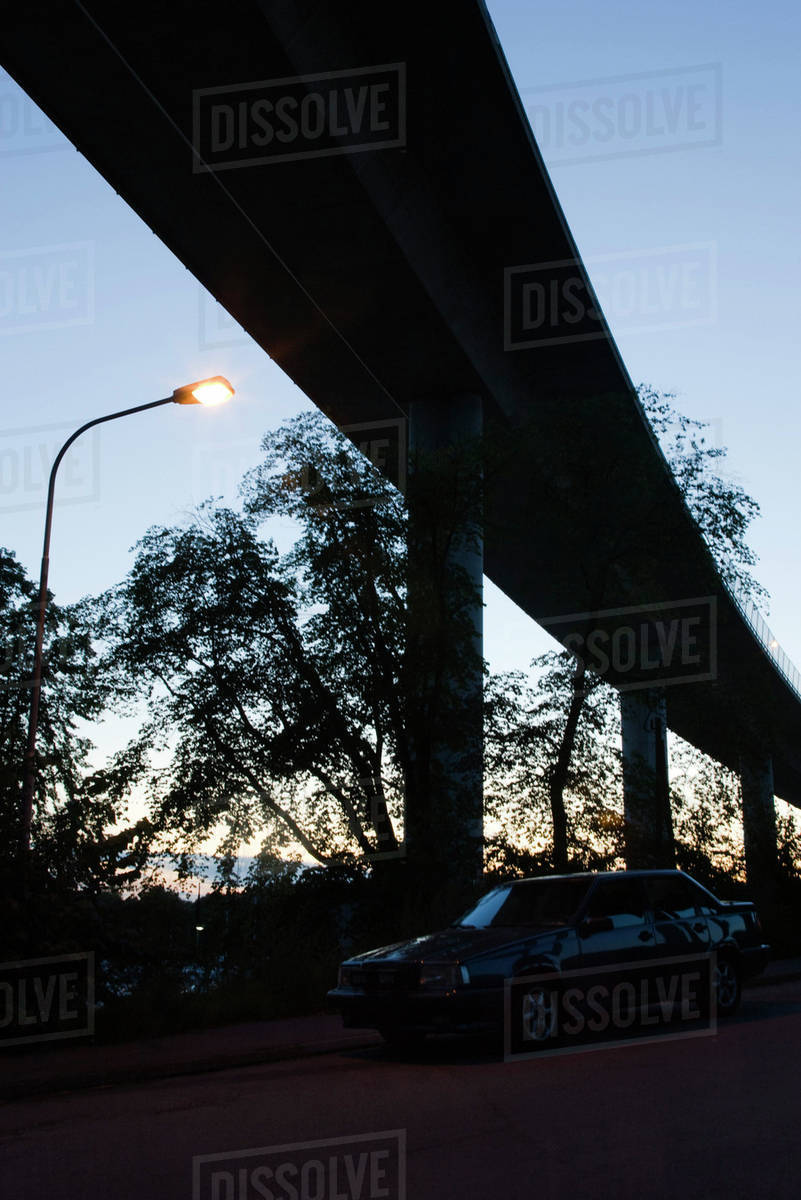 Elevated road, low angle view - Royalty-free Stock Photo | Dissolve