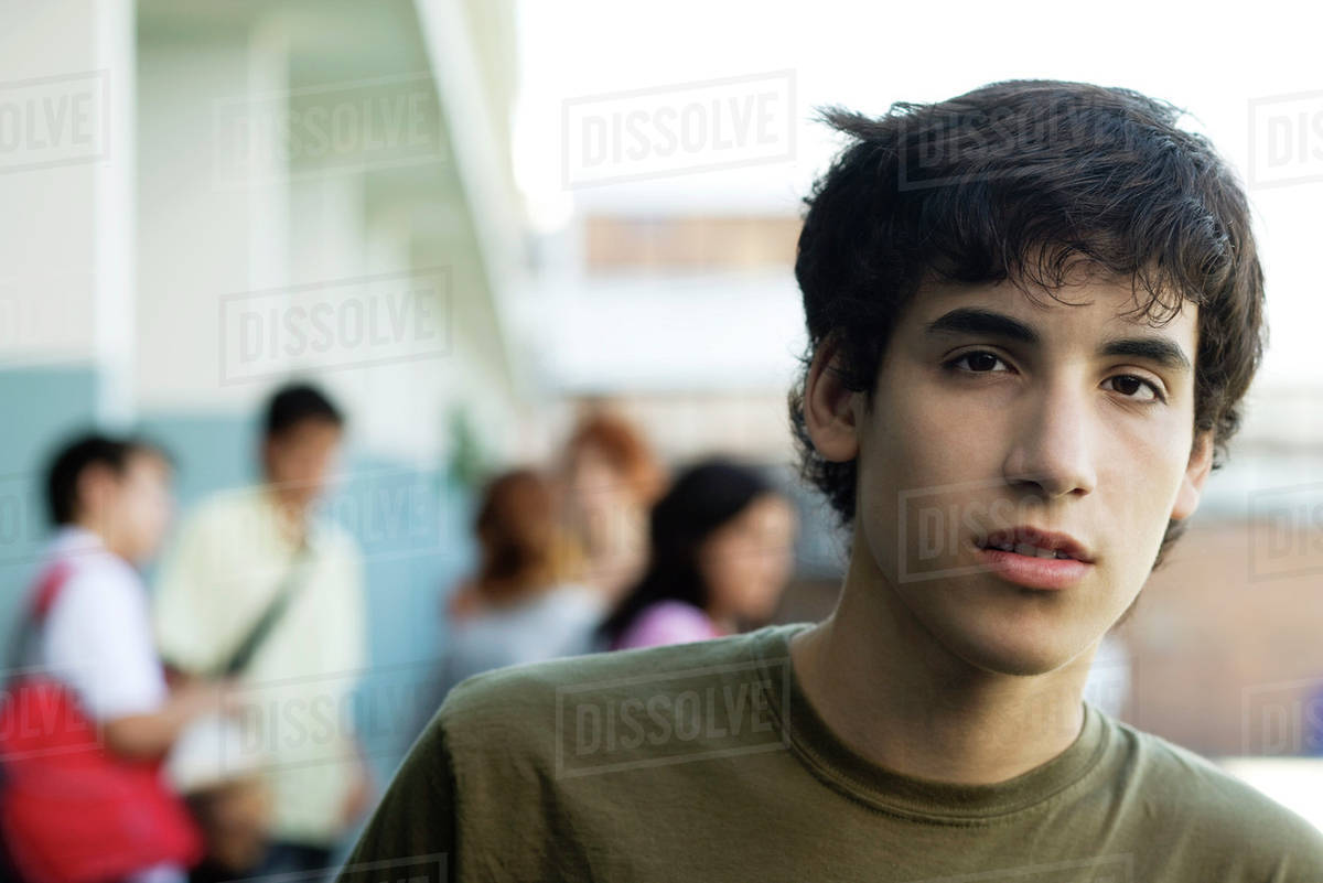 Male high school student, portrait - Royalty-free Stock Photo | Dissolve