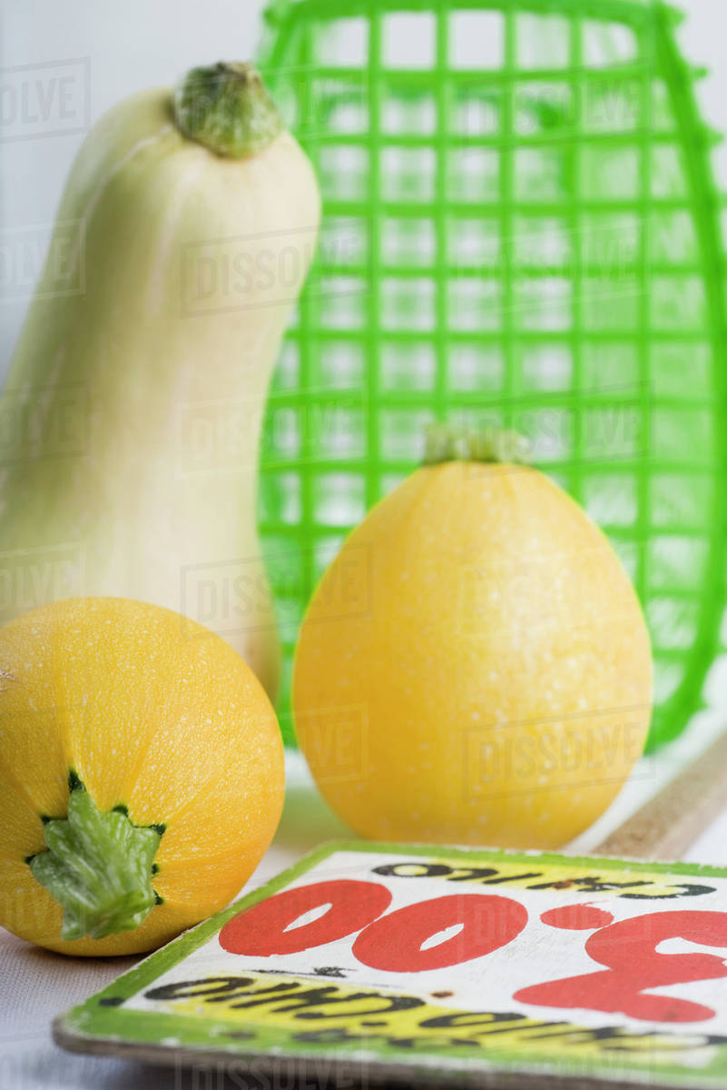 Gold ball squash and butternut squash - Royalty-free Stock Photo | Dissolve