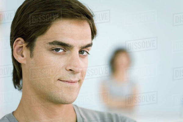 Man looking at camera, close-up - Royalty-free Stock Photo | Dissolve