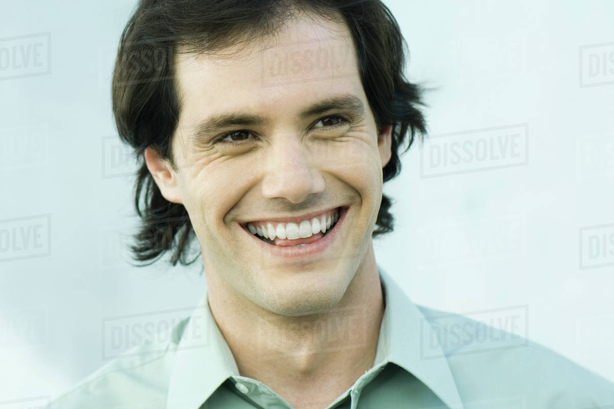 Man, smiling, portrait - Royalty-free Stock Photo | Dissolve