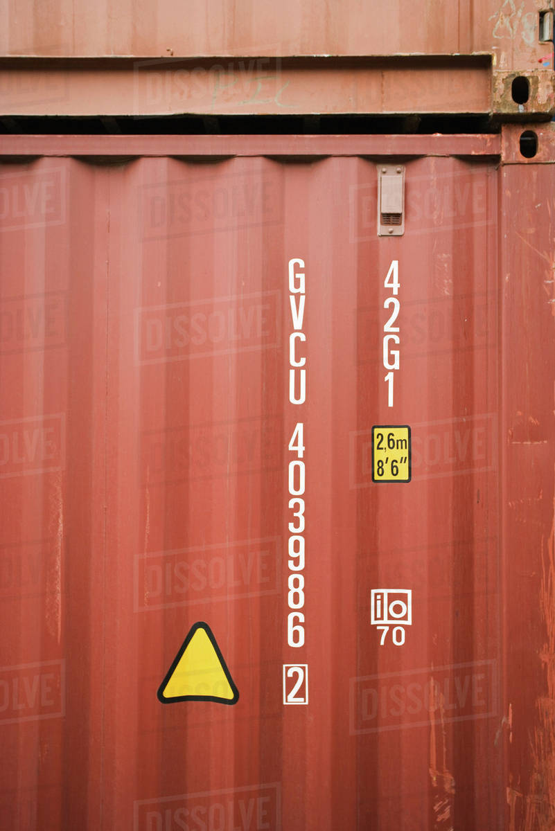 Cargo container, close-up - Stock Photo - Dissolve
