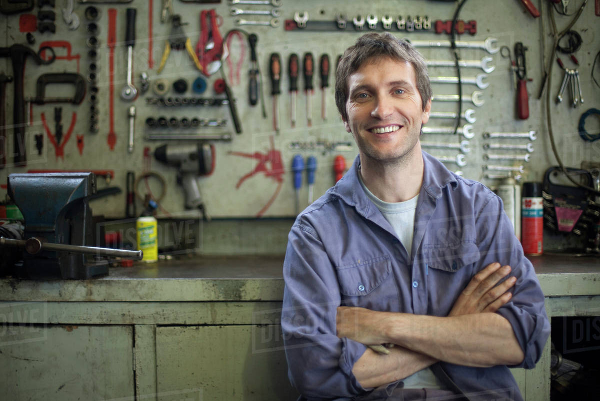 Mechanic, portrait - Royalty-free Stock Photo | Dissolve