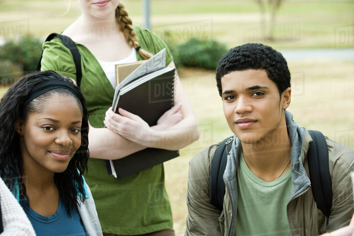 High school friends, portrait - Royalty-free Stock Photo | Dissolve