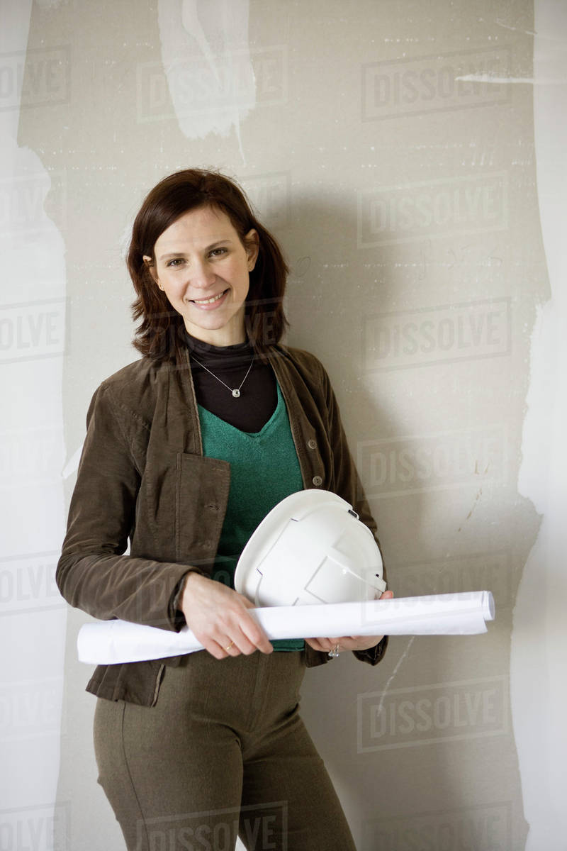 Female architect, portrait - Royalty-free Stock Photo | Dissolve