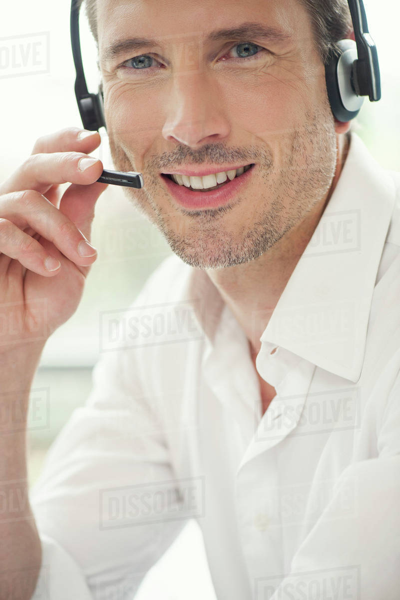 Telemarketer - Stock Photo - Dissolve