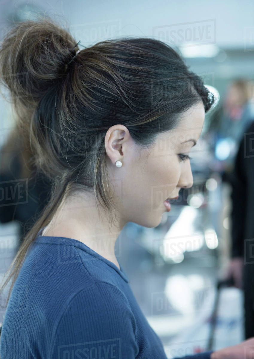 Woman, side view - Royalty-free Stock Photo | Dissolve