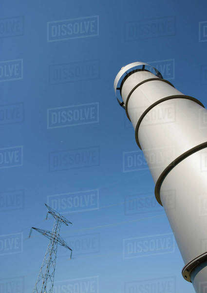 Paper plant and pylon - Stock Photo - Dissolve