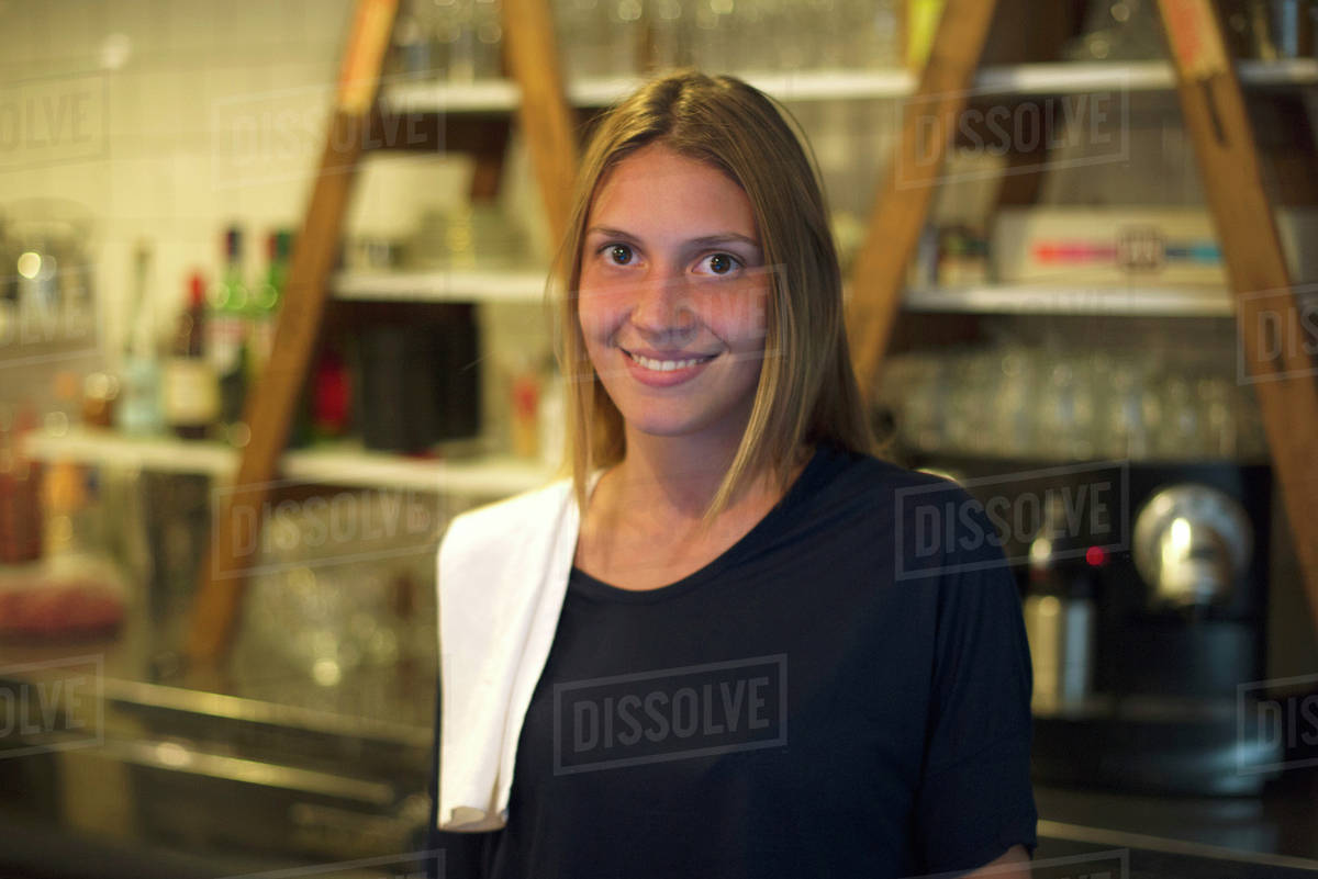 Waitress, portrait - Stock Photo - Dissolve