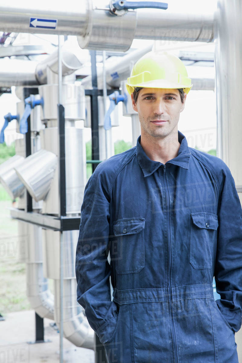 Blue-collar worker, portrait - Royalty-free Stock Photo | Dissolve
