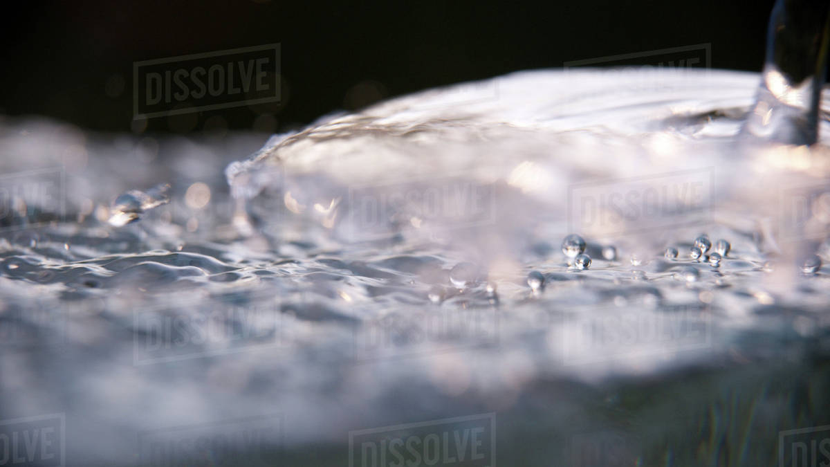 Close-up of water splashing - Royalty-free Stock Photo | Dissolve