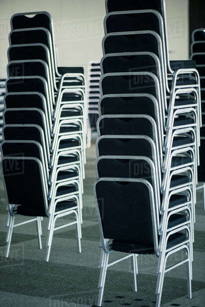 Stack of chairs - Royalty-free Stock Photo | Dissolve