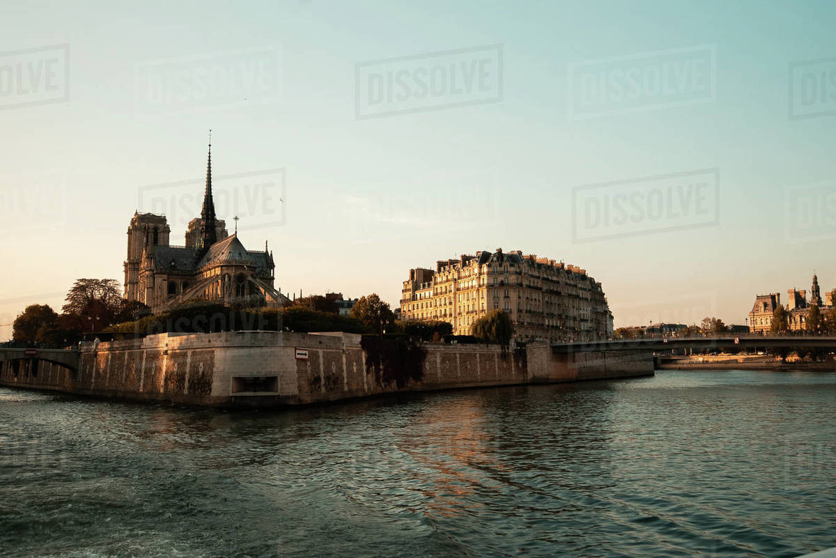 Exterior view of Notre Dame Cathedral - Royalty-free Stock Photo | Dissolve