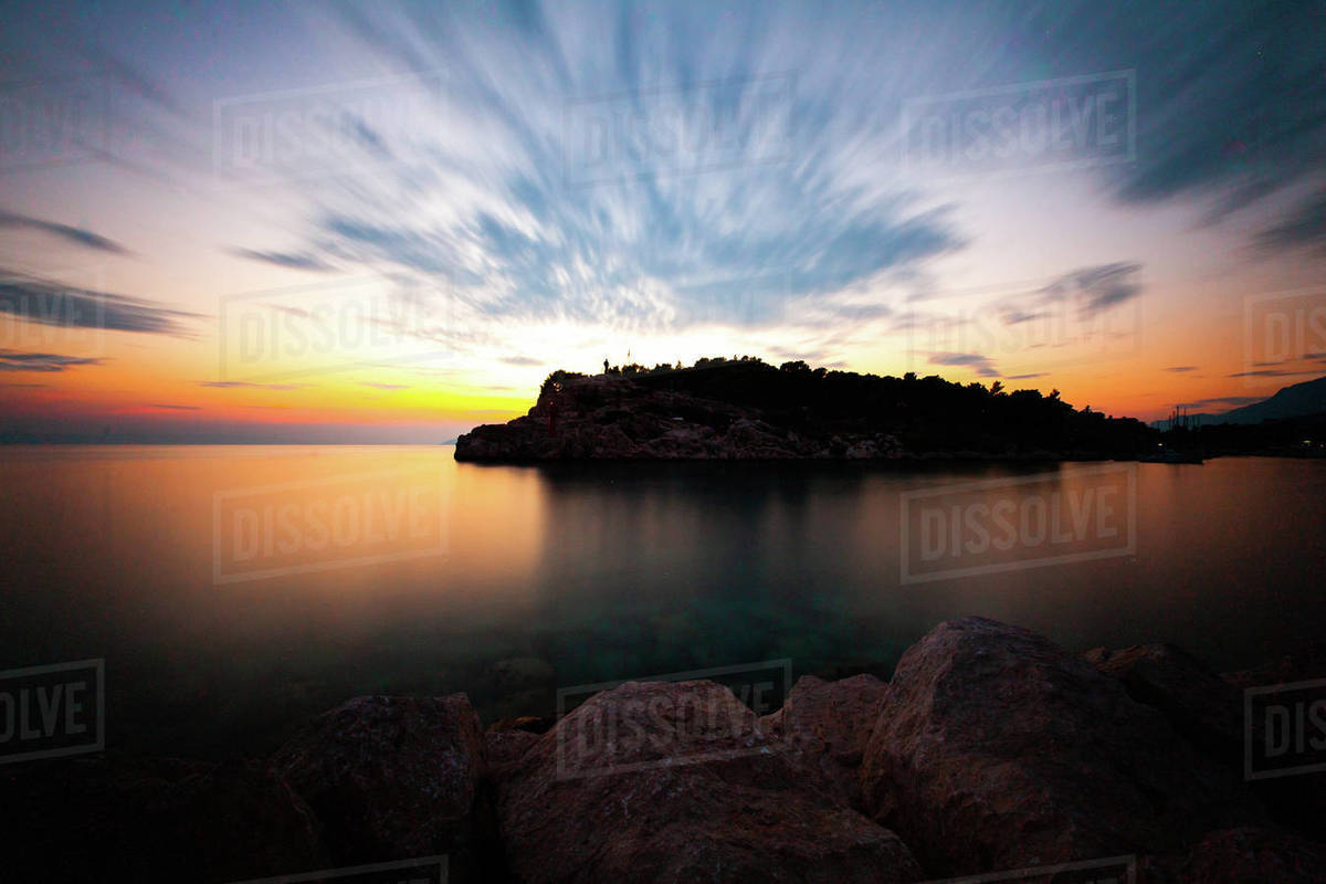 View of island in sea - Royalty-free Stock Photo | Dissolve