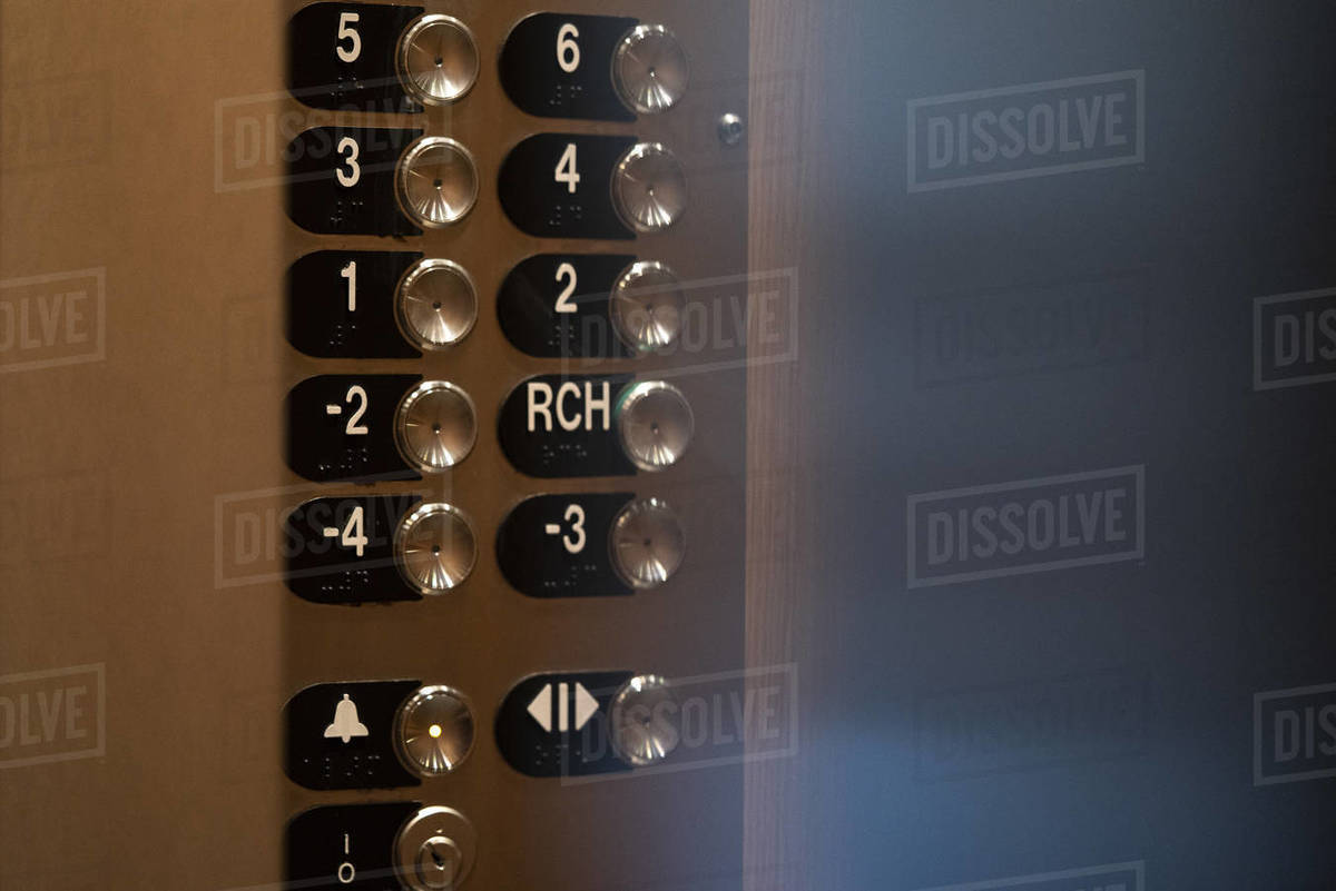 Modern elevator button panel - Royalty-free Stock Photo | Dissolve