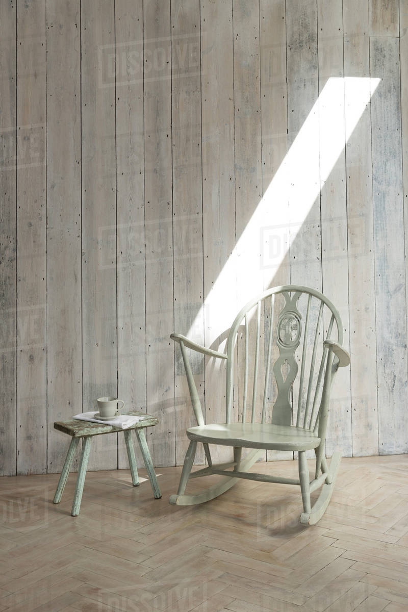 Rocking chair and side table - Royalty-free Stock Photo | Dissolve