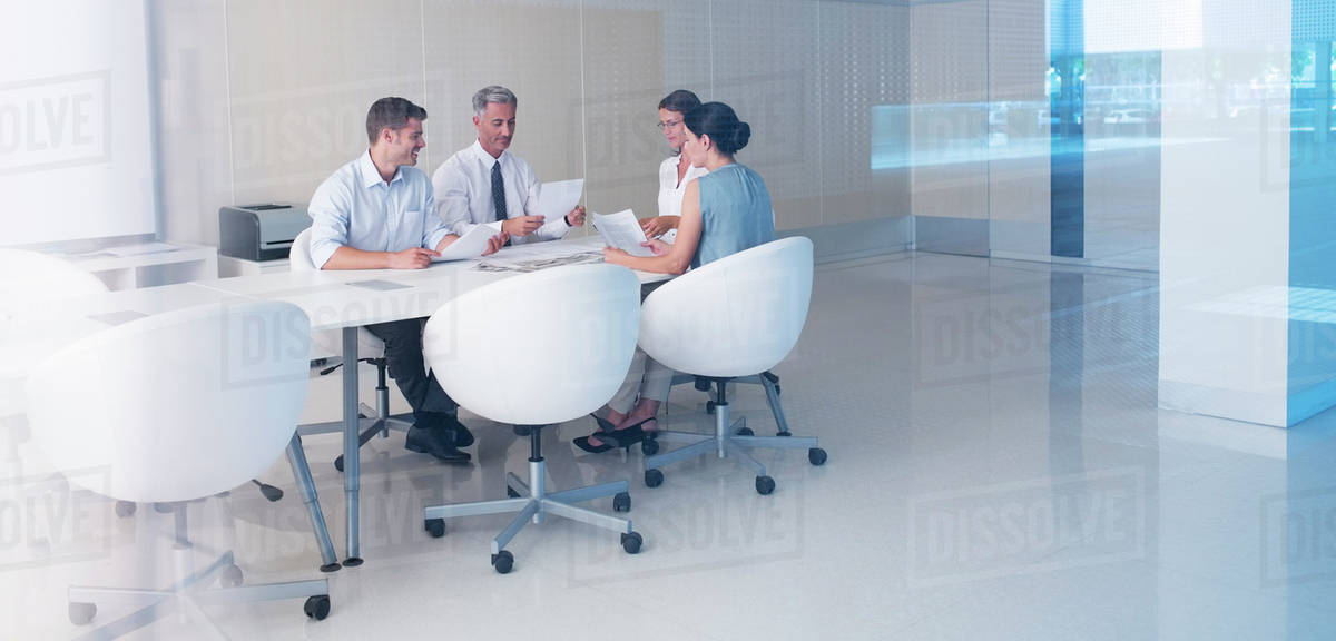 Business people meeting at conference table - Royalty-free Stock Photo ...