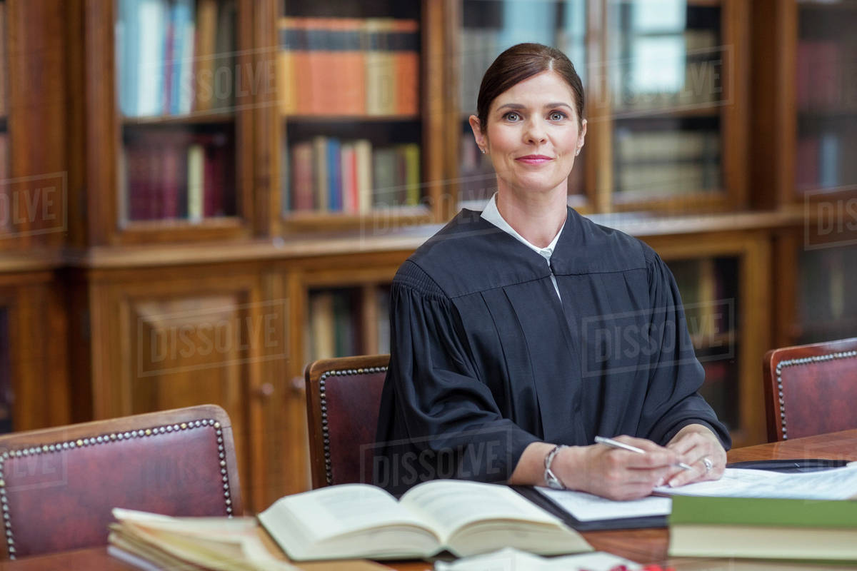 Judge doing research in chambers - Royalty-free Stock Photo | Dissolve