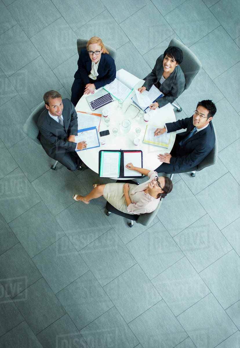 Business people having meeting at table - Royalty-free Stock Photo ...