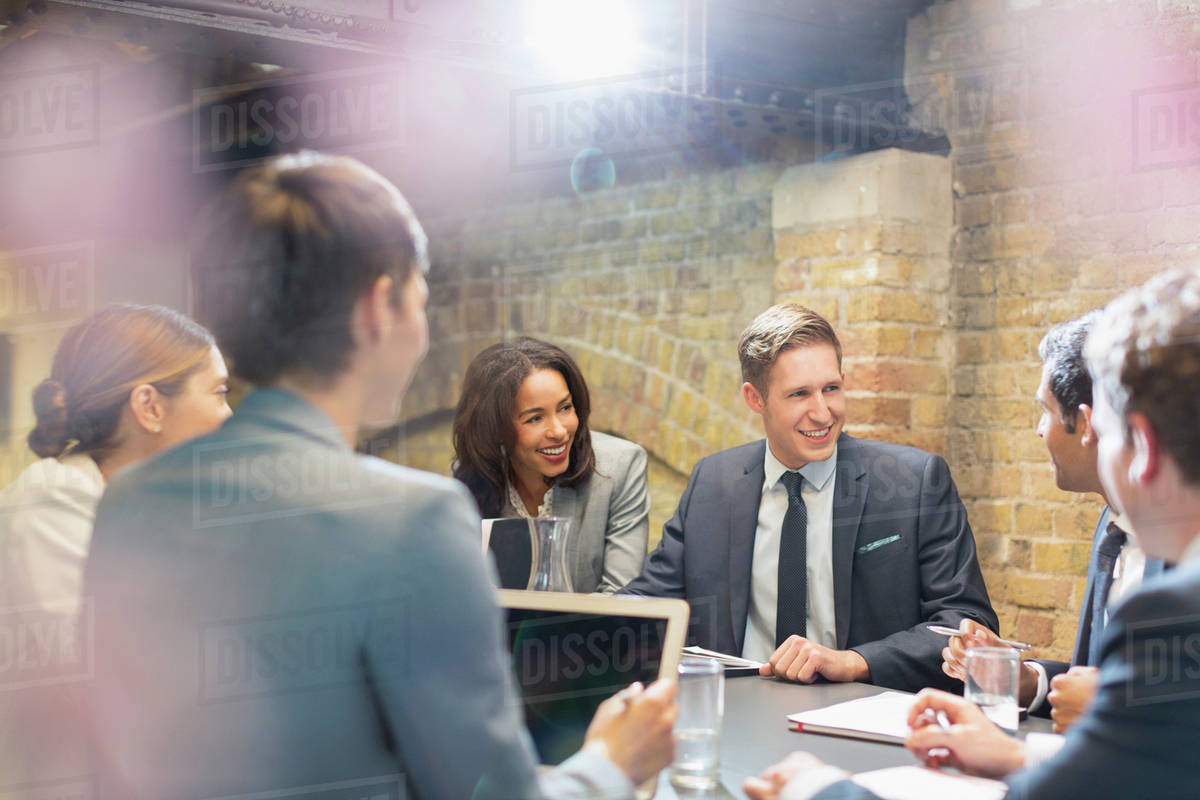 Business people talking in conference room meeting - Royalty-free Stock ...