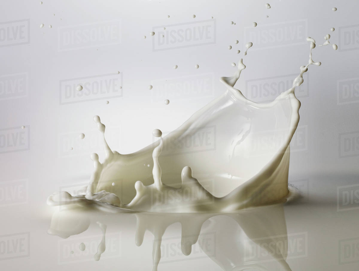 High speed image of splashing milk - Royalty-free Stock Photo | Dissolve
