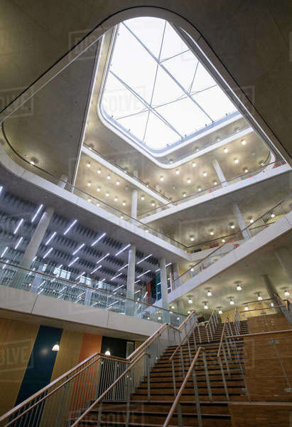 Modern office atrium with skylight - Royalty-free Stock Photo | Dissolve