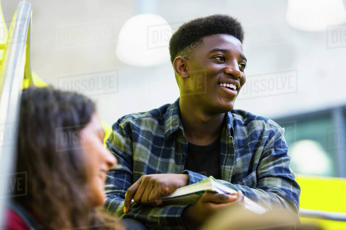 Smiling junior high boy student - Royalty-free Stock Photo | Dissolve