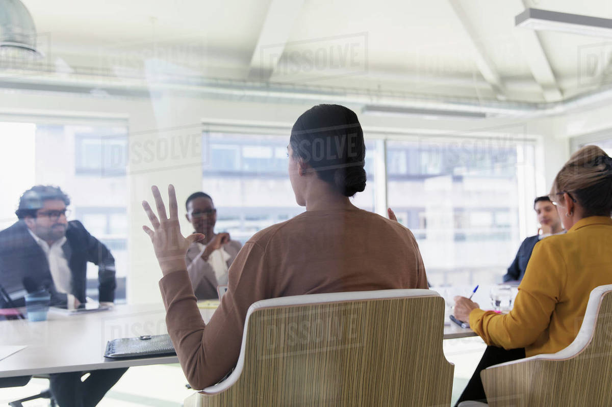 Business people talking in conference room meeting - Royalty-free Stock ...