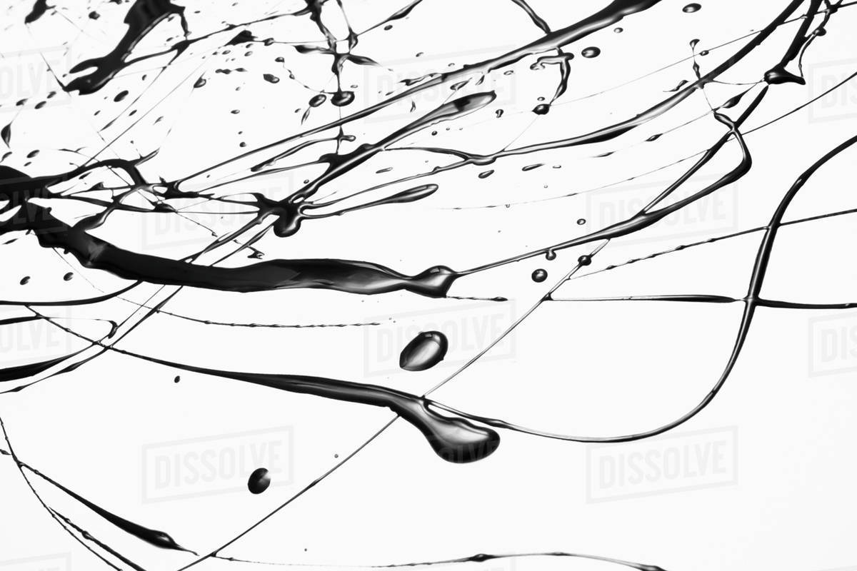 Abstract pattern of splattered black paint - Royalty-free Stock Photo ...