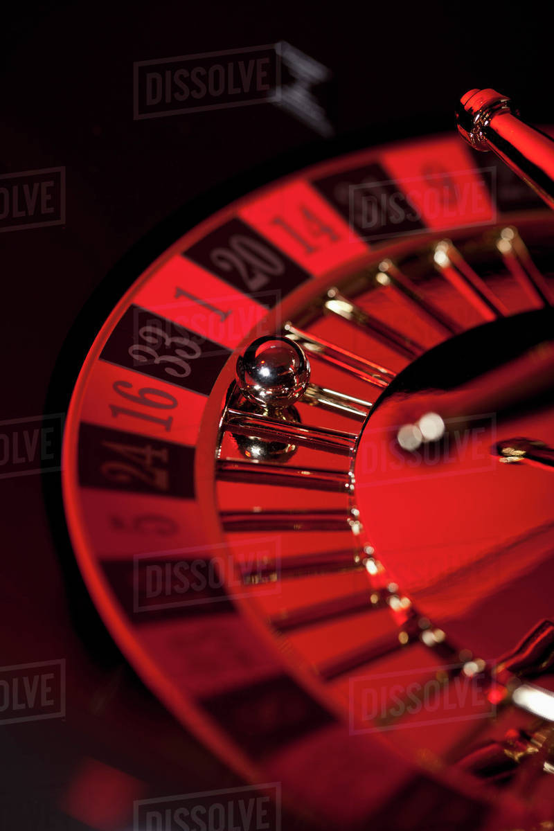 A stationary roulette wheel with the ball on number 33 - Royalty-free ...