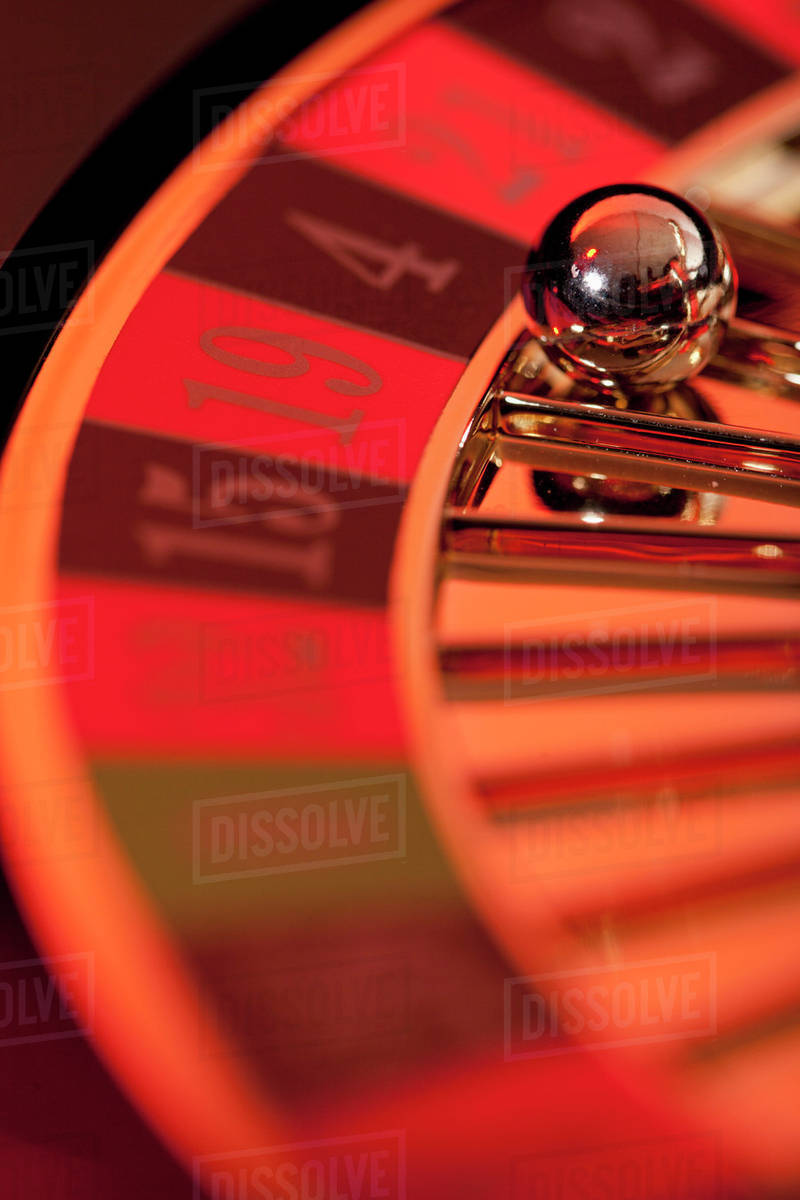 A stationary roulette wheel with the ball on number 4 - Royalty-free ...