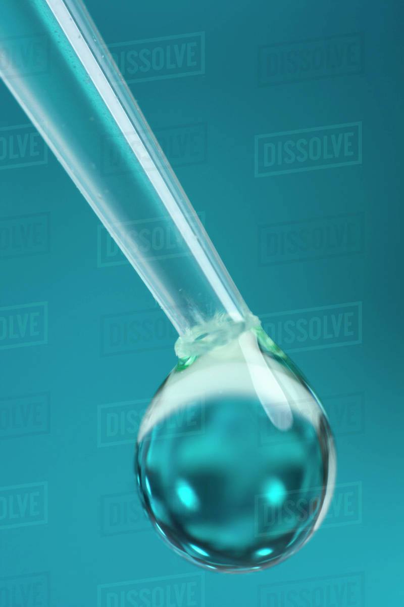 Pipette and droplet - Royalty-free Stock Photo | Dissolve